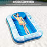 Utibia Inflatable Pool Floats, Tanning Pool Lounger Float - 4 in 1 Sun Tan Tub for Sunbathing ...